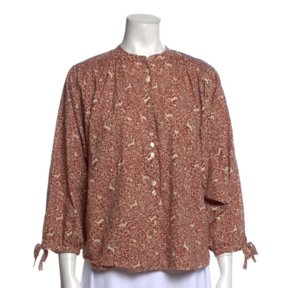 Doen | Tops | Doen Okeeffe Top In Rust Prancing Fawn Small | Poshmark